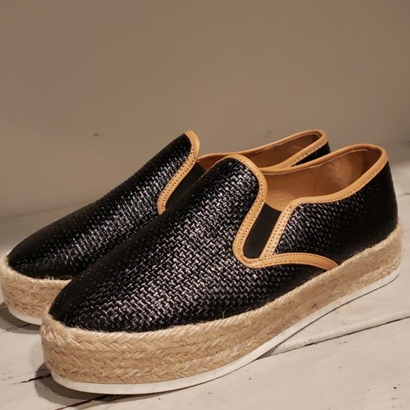 Matt Bernson | Shoes | Matt Bernson Black Espadrill Platform Sneaker ...